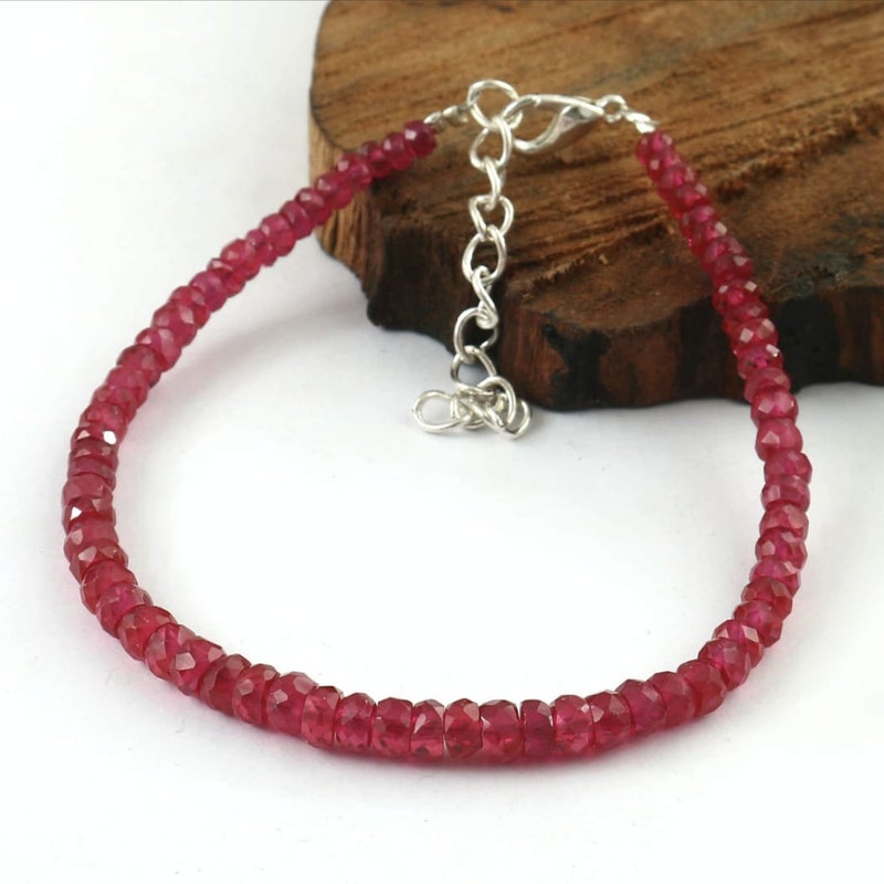 Ruby Bracelet - Etsy