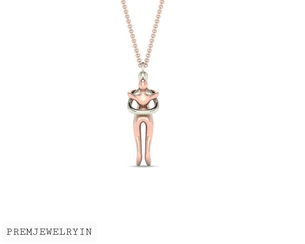 Lovers Hug Pendant With Adjustable Chain for Anniversary Gift, Birthday ...