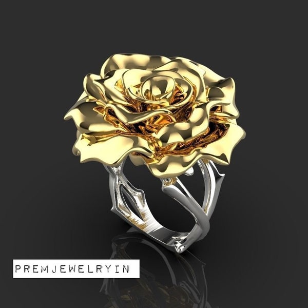 Rose Ring - Etsy