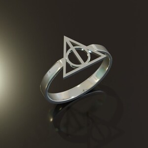 Deathly Hallows Ring: Gold Plated Sterling Silver Geeky Snitch Ring - Etsy