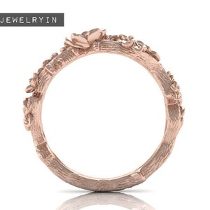 Handmade Sakura Ring: Gold Plated Sterling Silver Cherry Blossom ...