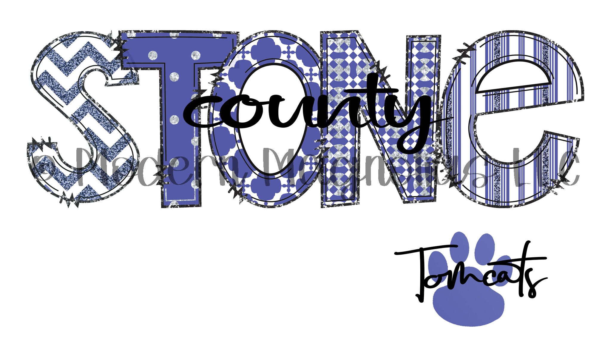 Stone County Tomcats Digital PNG - Etsy