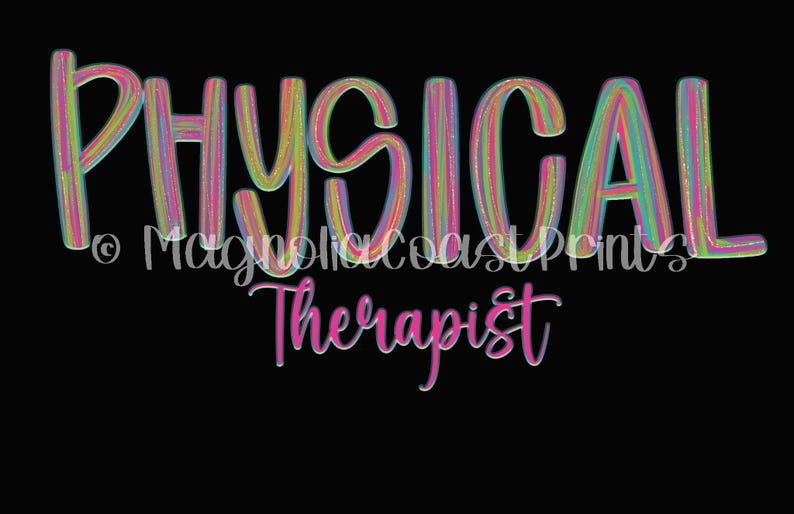 Physical Therapist PNG Digital Download - Etsy