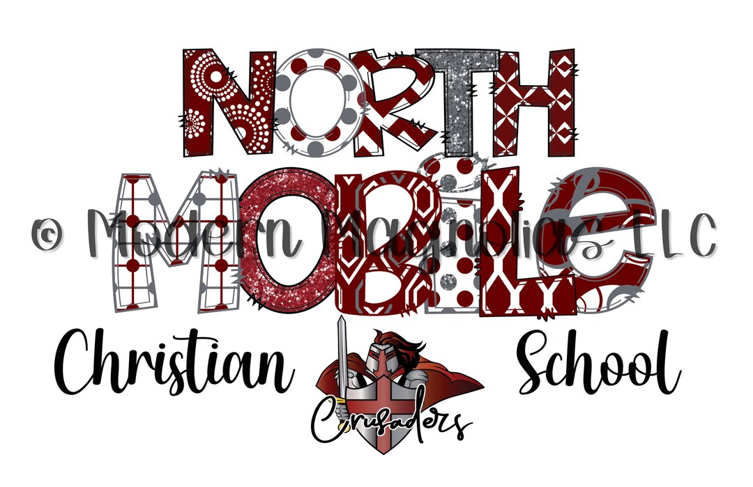 North Mobile Crusaders Digital PNG - Etsy
