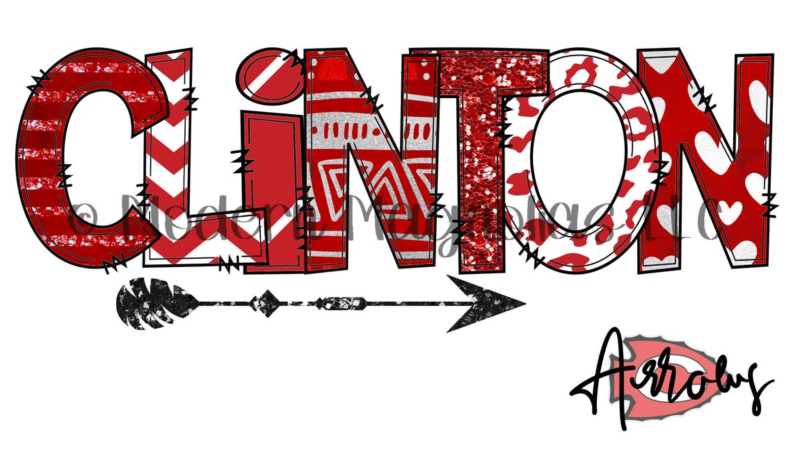 Clinton Arrows Digital PNG - Etsy