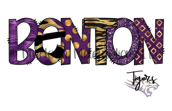 Benton Tigers Sublimation Design - Etsy