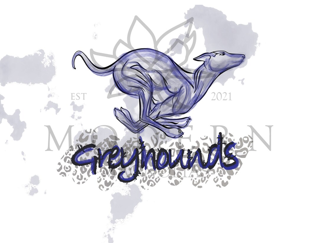 Ocean Springs Greyhounds Watercolor PNG Digital Download - Etsy