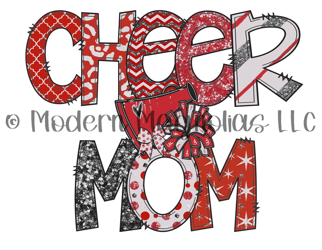 Cheer Mom in Red PNG Digital Download - Etsy