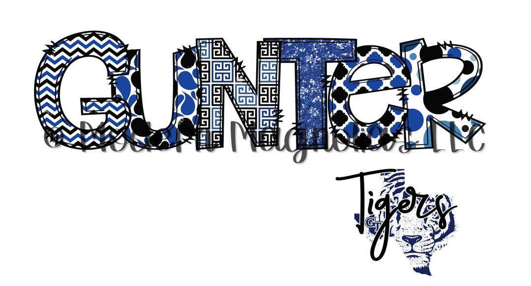 Gunter Tigers PNG Digital Transfer (Download Now) - Etsy