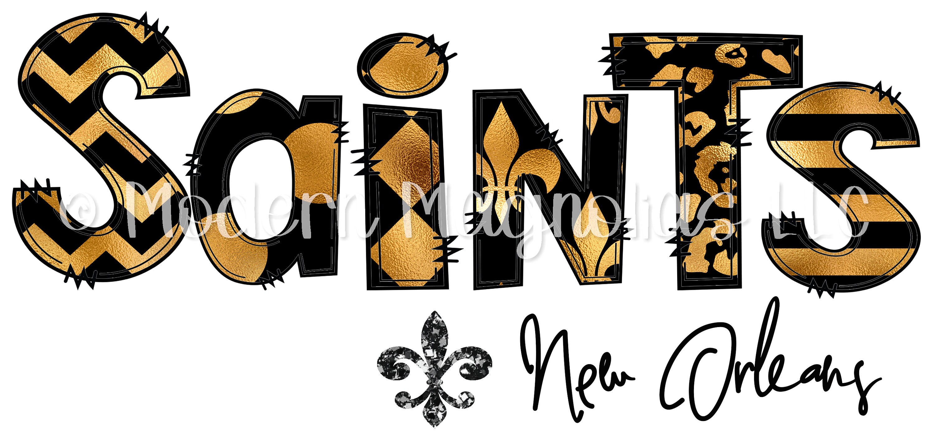 Saints New Orleans PNG Digital Transfer - Etsy