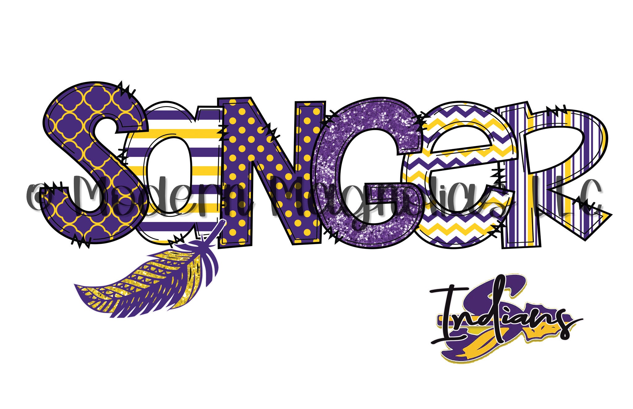 Sanger Indians PNG Digital Download - Etsy