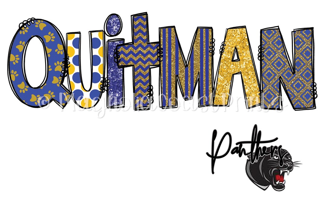 Quitman Panthers Sublimation Print - Etsy