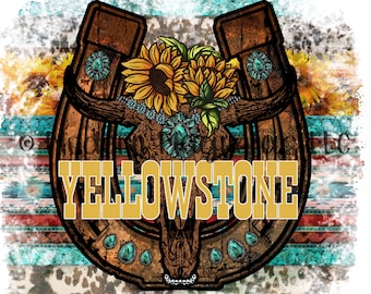 Yellowstone Sublimation Template - Etsy
