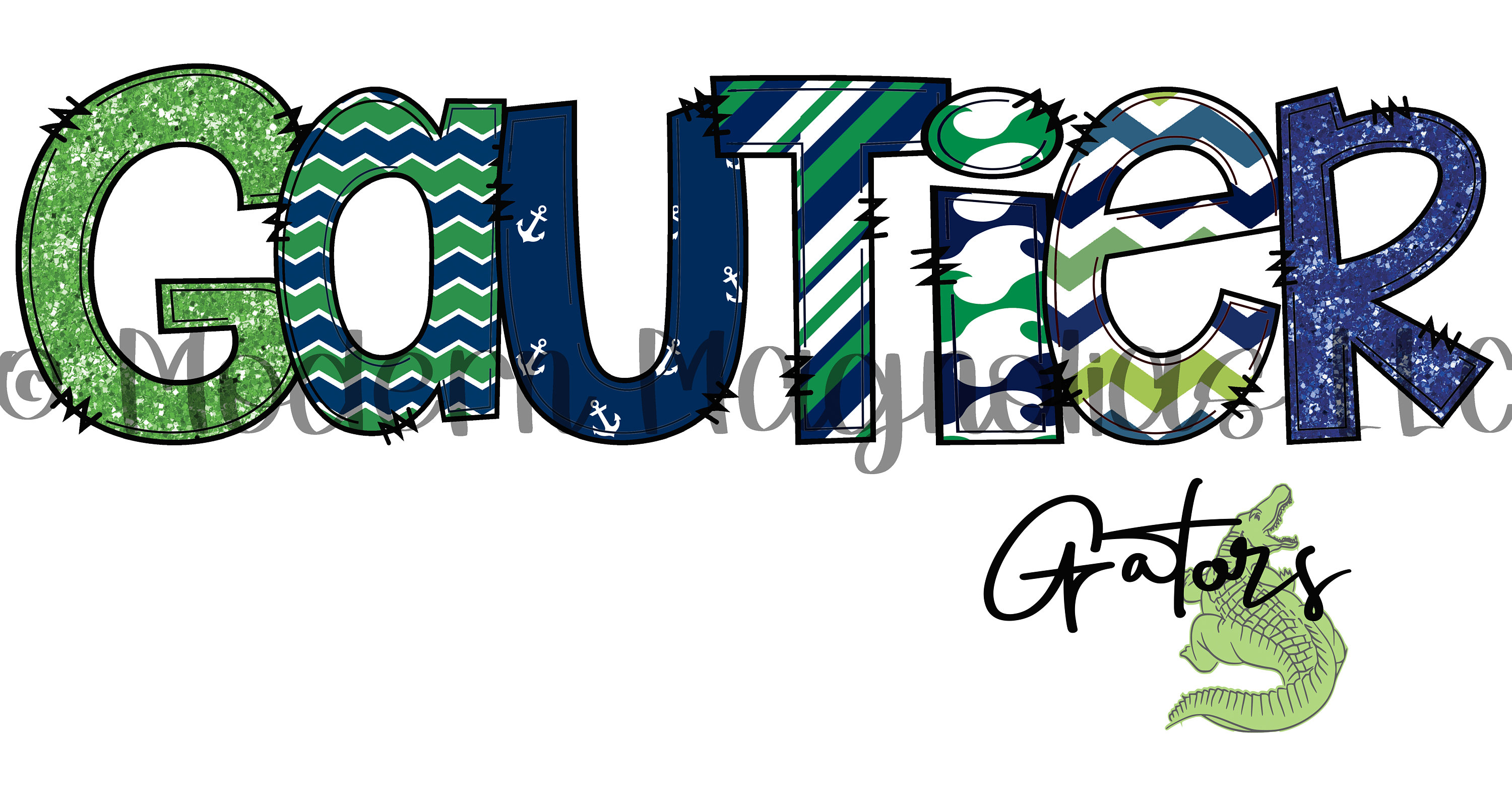 Gautier Gators PNG Digital Transfer - Etsy