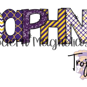 Daphne Trojans Sublimation Transfer - Etsy