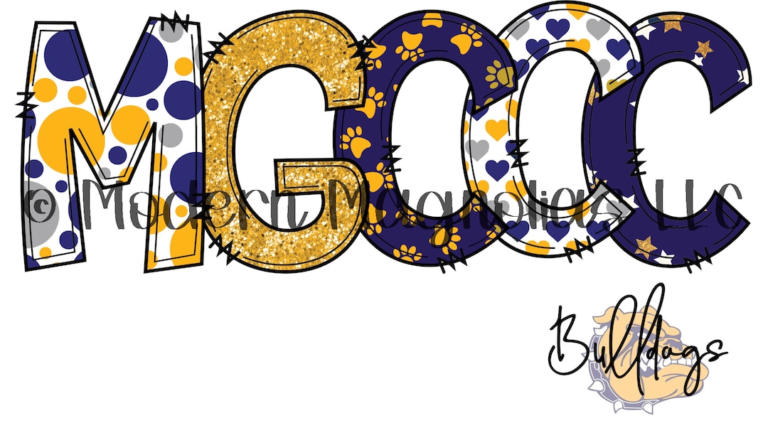 MGCCC Bulldogs PNG Digital Transfer - Etsy
