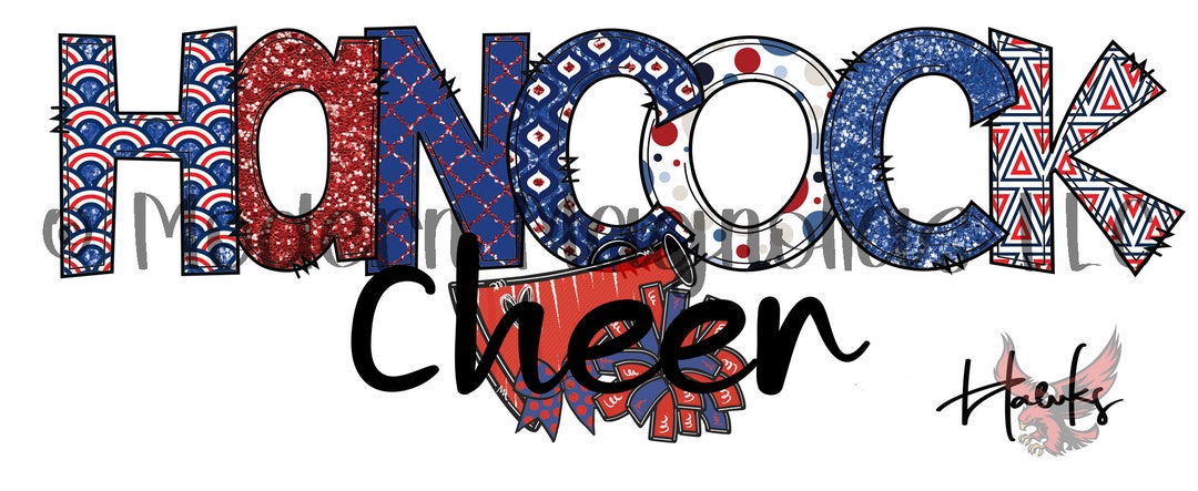 Hancock Hawks Cheer PNG Digital Download - Etsy