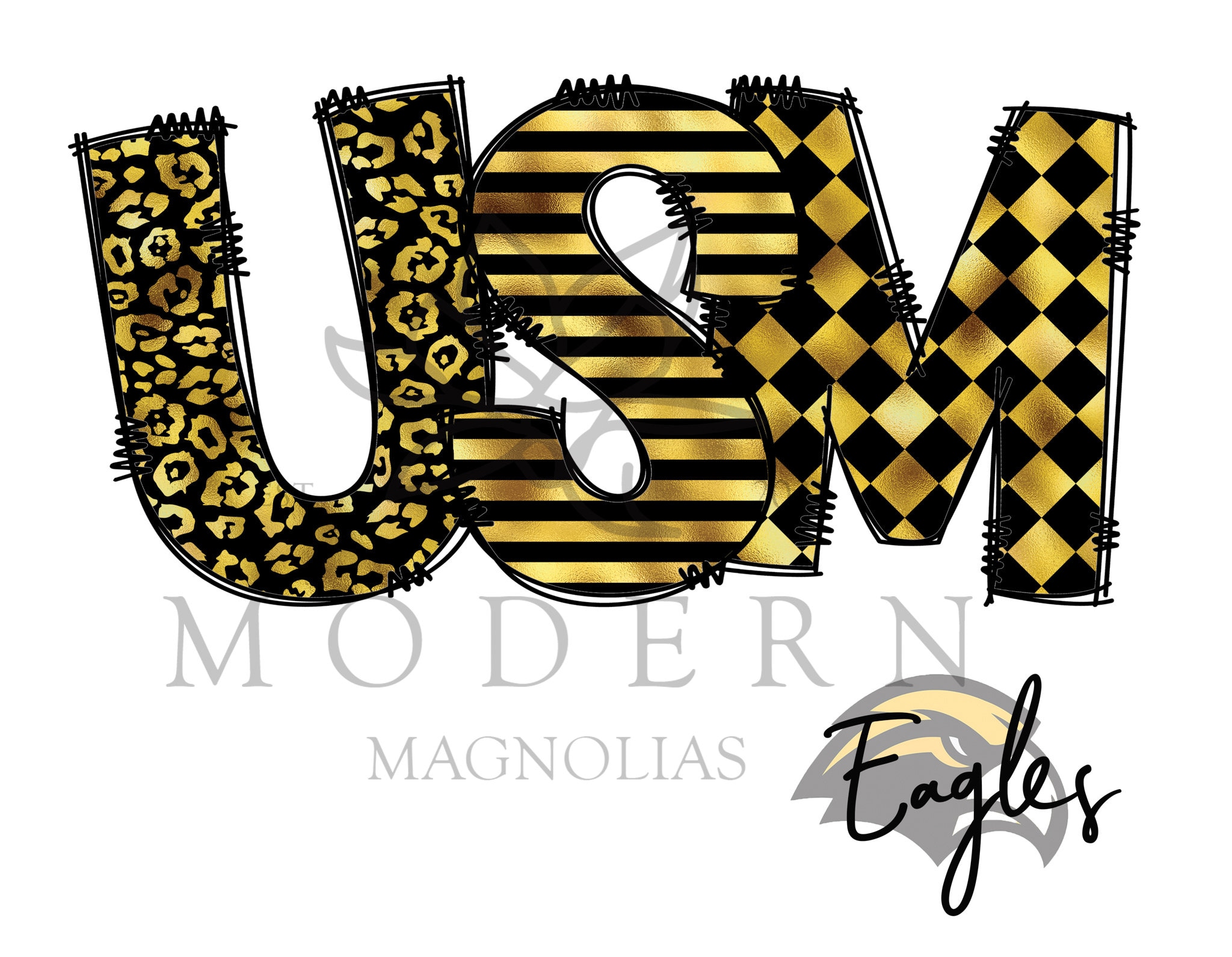 Eagles USM Golden PNG Digital Transfer - Etsy