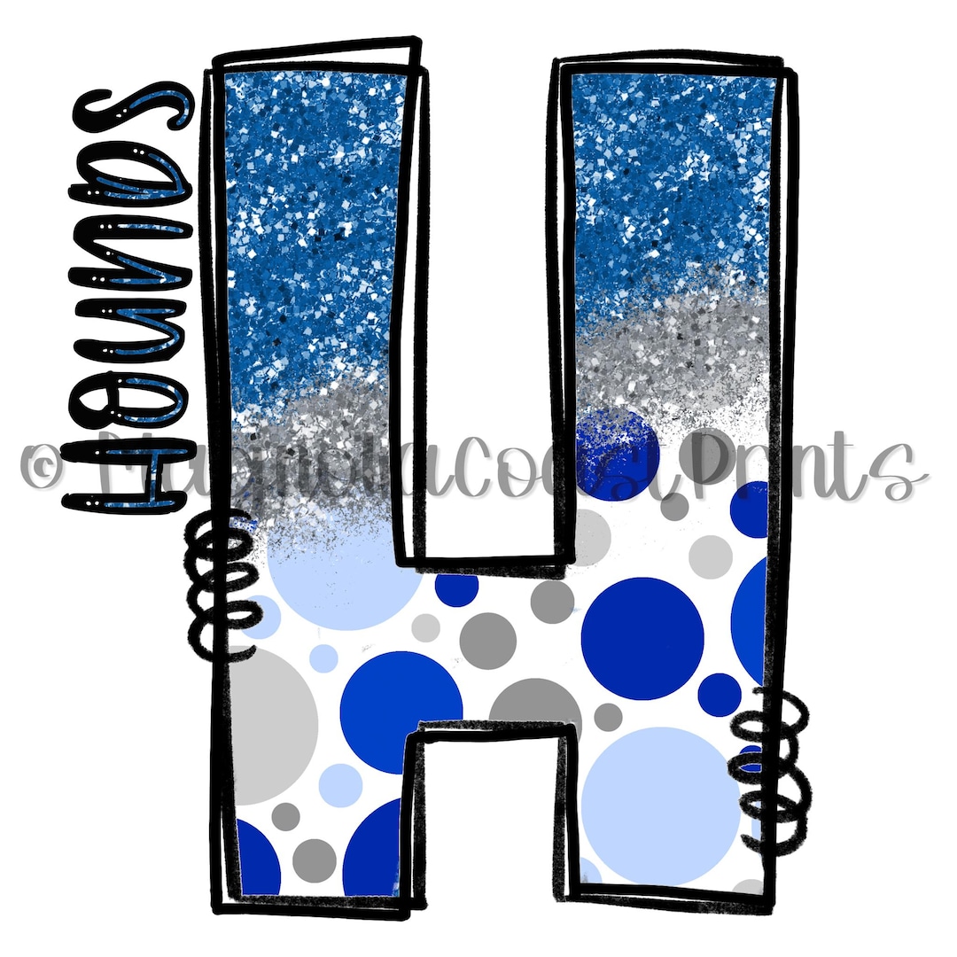 Hounds Letter Mascot Digital PNG - Etsy