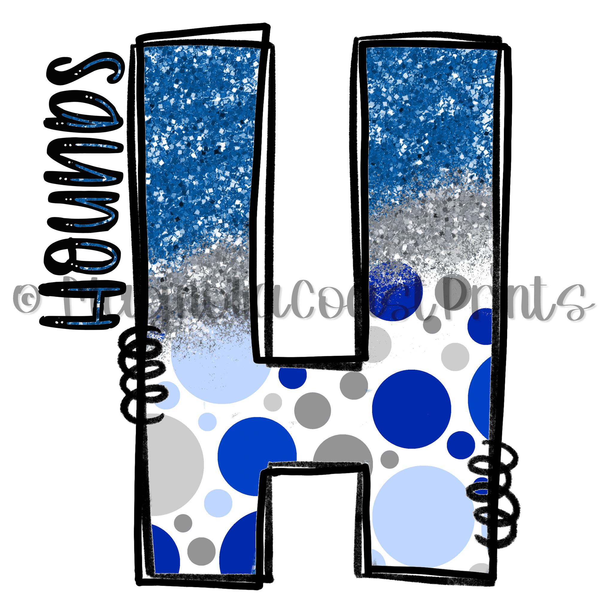 Hounds Letter Mascot Digital PNG - Etsy