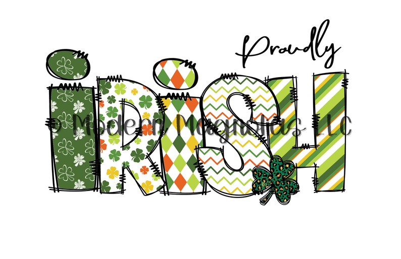 Proudly Irish Digital PNG - Etsy