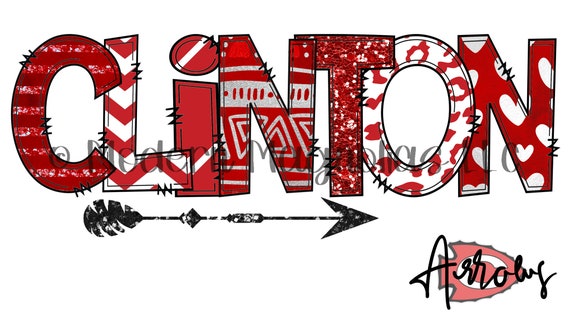 Clinton Arrows Sublimation Transfer - Etsy