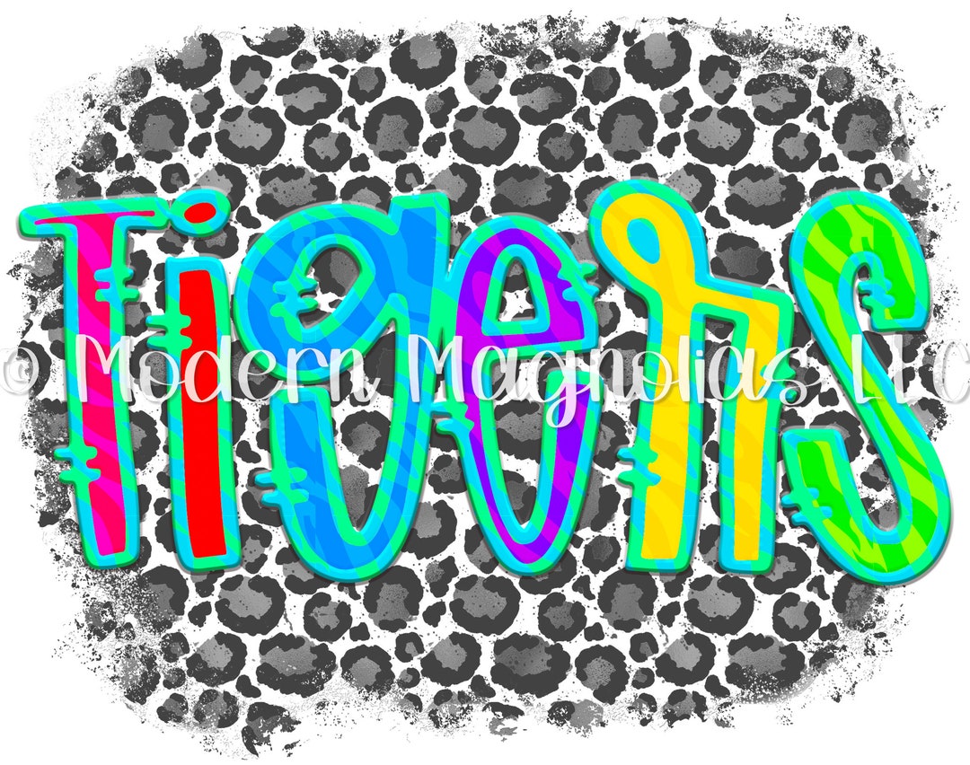Tigers Funky Sublimation Print - Etsy