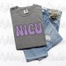 NICU Neonatal Intensive Care Unit Png and SVG Purple and Gray Digital ...