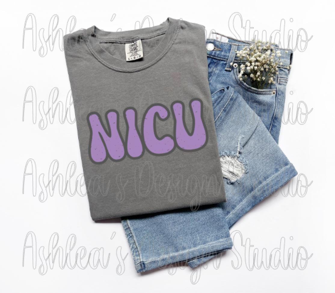 NICU Neonatal Intensive Care Unit Png and SVG Purple and Gray Digital ...