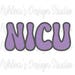 NICU Neonatal Intensive Care Unit Png and SVG Purple and Gray Digital ...