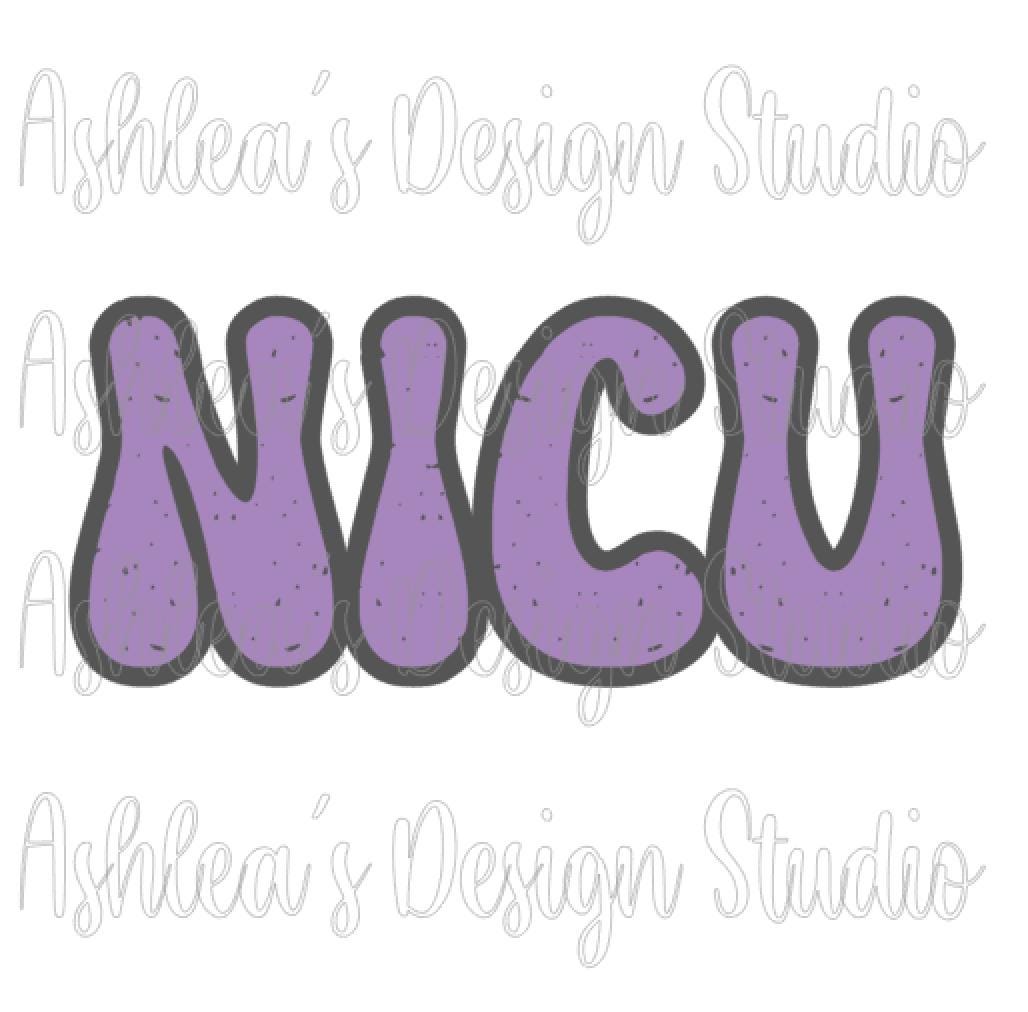 NICU Neonatal Intensive Care Unit Png and SVG Purple and Gray Digital ...