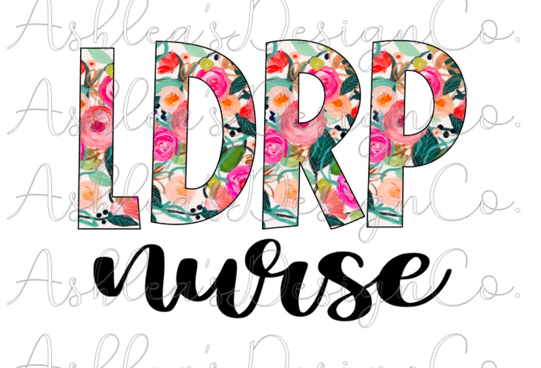 Floral LDRP Nurse Design, Rn Lpn (svg, Png) (digital Download) - Etsy