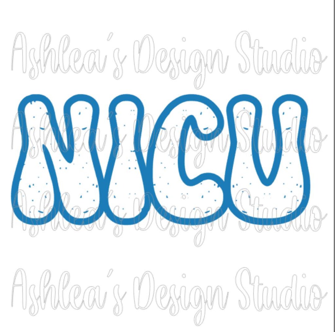 NICU Neonatal Intensive Care Unit Png and SVG Blue and White Digital ...
