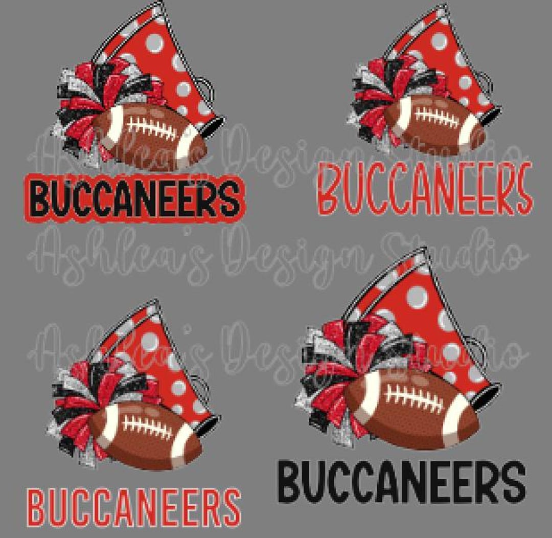 Buccaneers Football Digital Design Png Cheer Pom Svg Red Buccaneers - Etsy