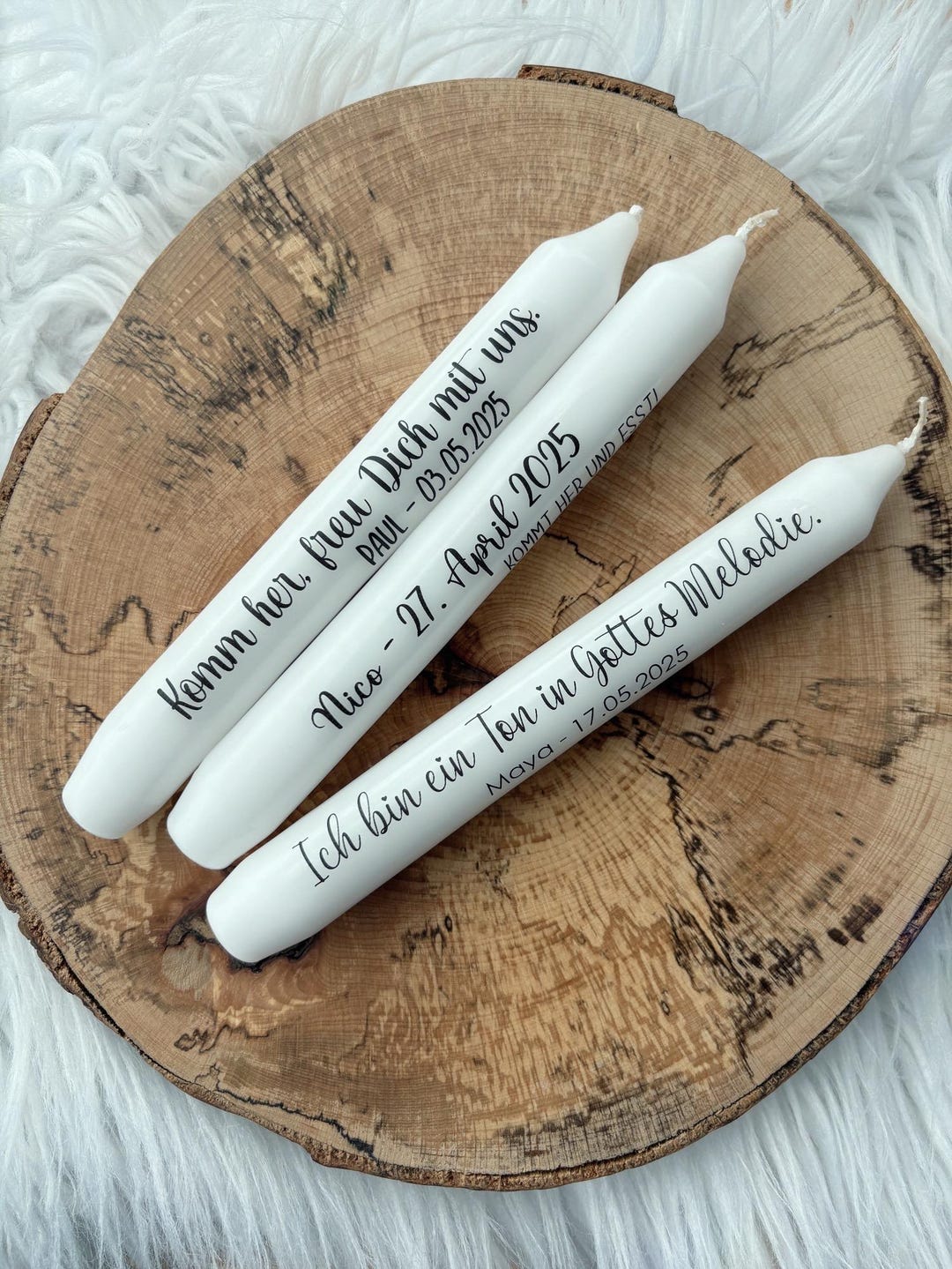 Stick Candle Communion, Baptism, Confirmation, Wedding Personalized ...