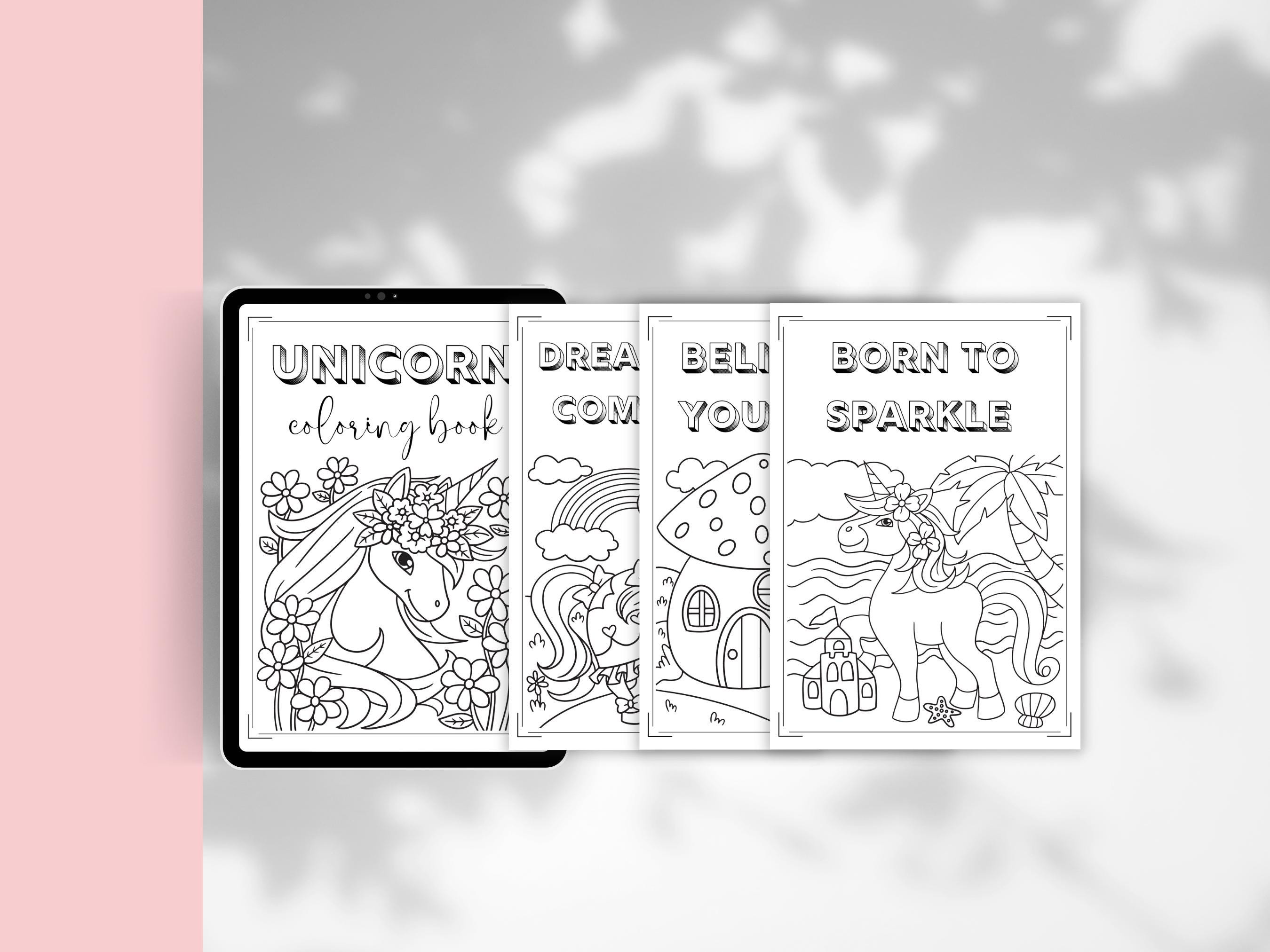 Cute Unicorn Quotes Coloring Pages for Kids, Unicorn Coloring Pages ...