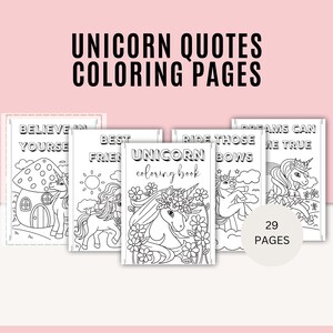 Cute Unicorn Quotes Coloring Pages for Kids, Unicorn Coloring Pages ...