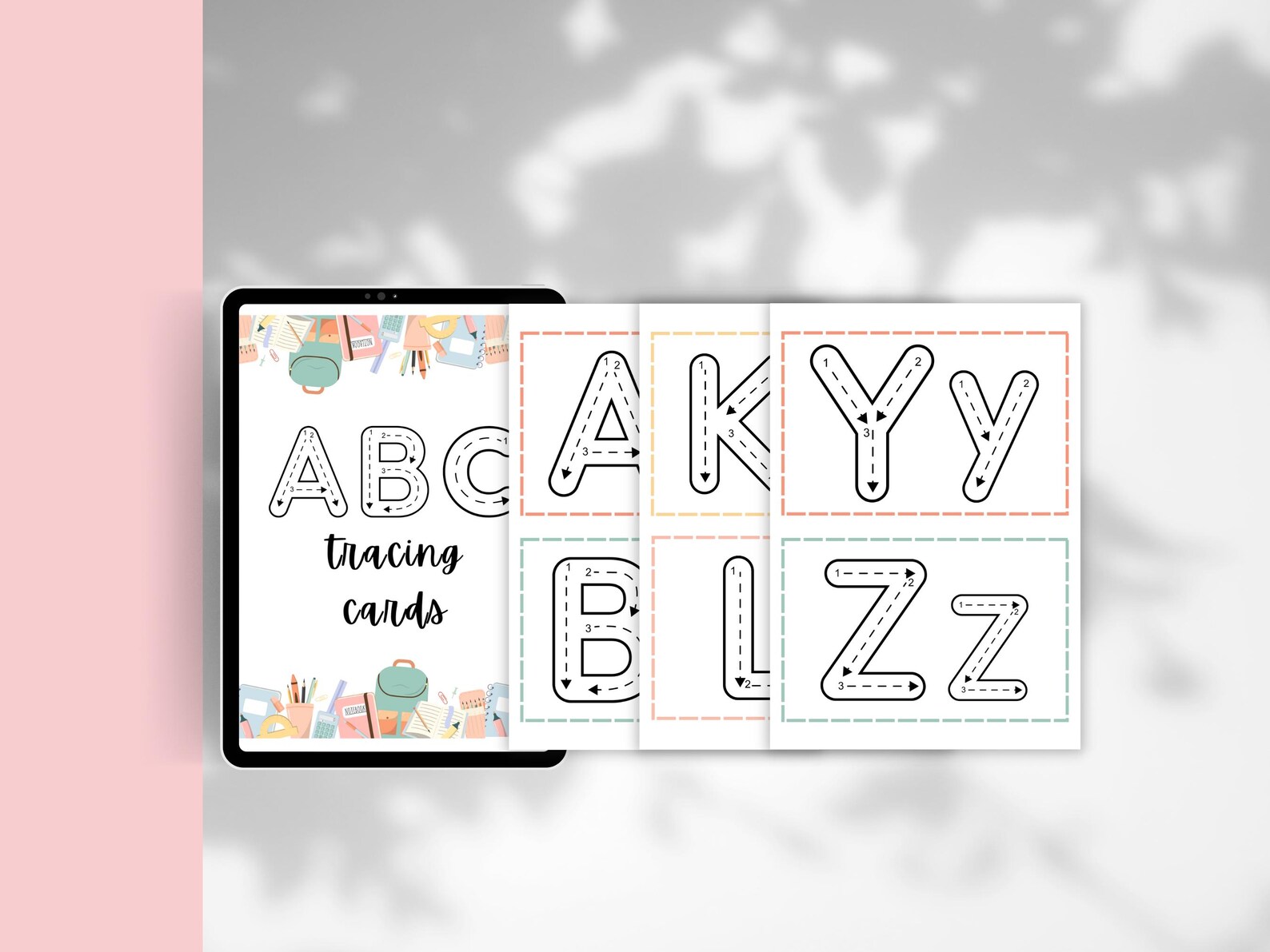 Alphabet Tracing Cards, Letter Tracing, Letter of the Alphabet ...