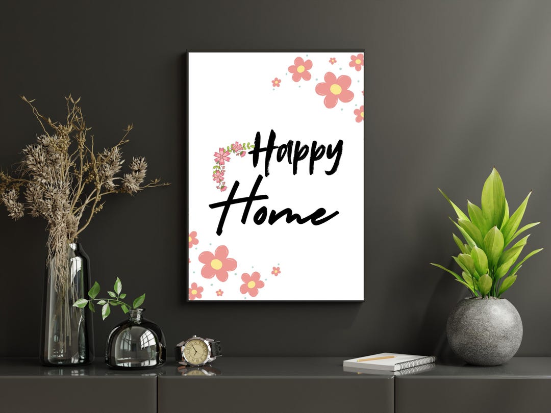 Home Printable Wall Art Hallway Poster Home Sign Entry Room Minimal ...