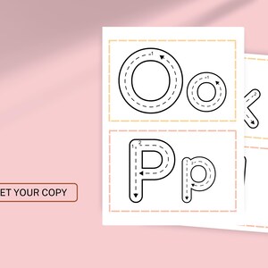 Alphabet Tracing Cards, Letter Tracing, Letter of the Alphabet ...