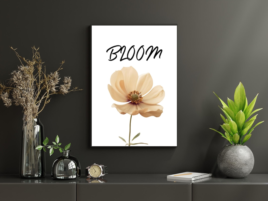 Flower Gallery Wall Art Decor Bloom Wall Art Decor Bloom Home Decor Printable Wall Art Digital ...