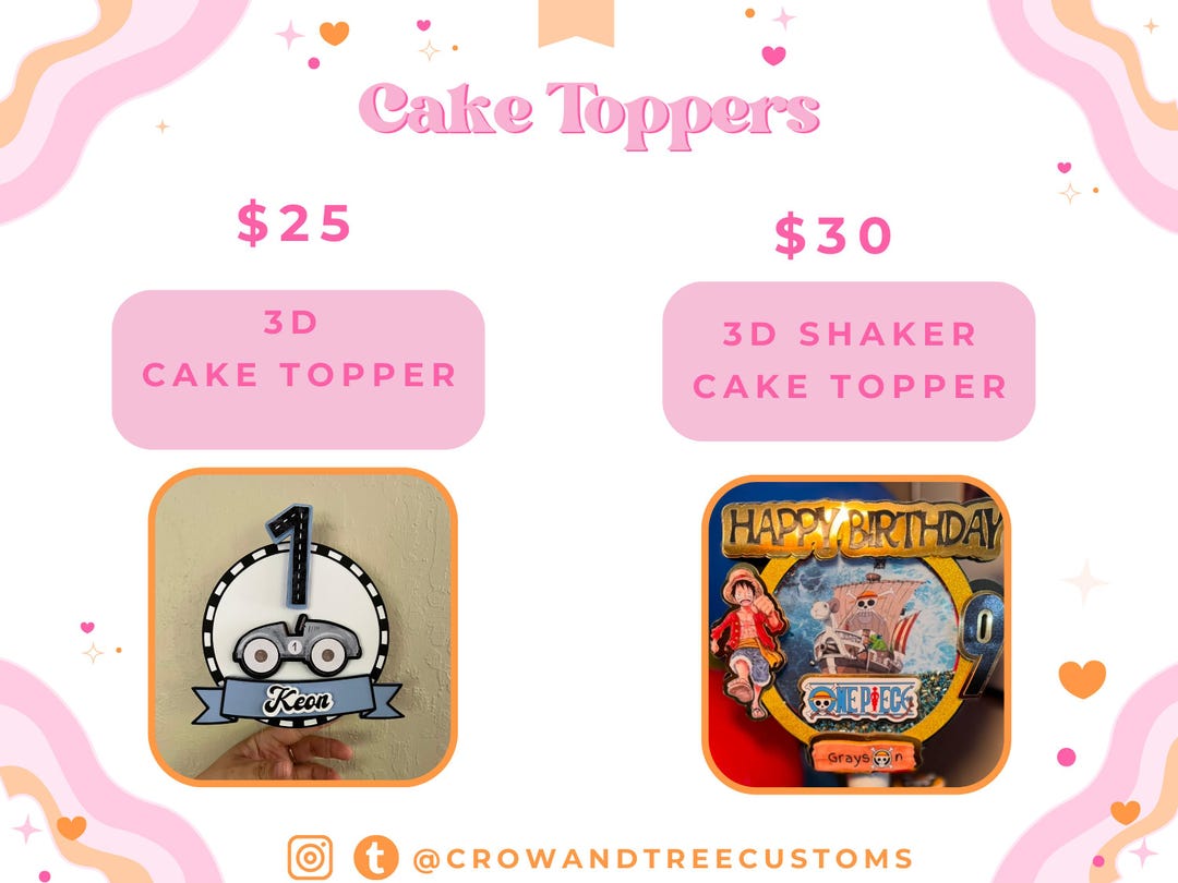 Cake Toppers - Etsy