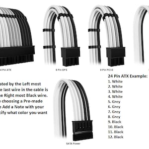 Custom SFX Individual Modular Power Supply Cables - Etsy
