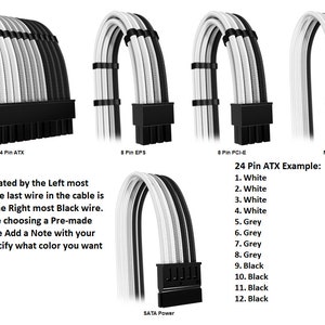 Custom Sleeved PC Cable Extensions - Etsy