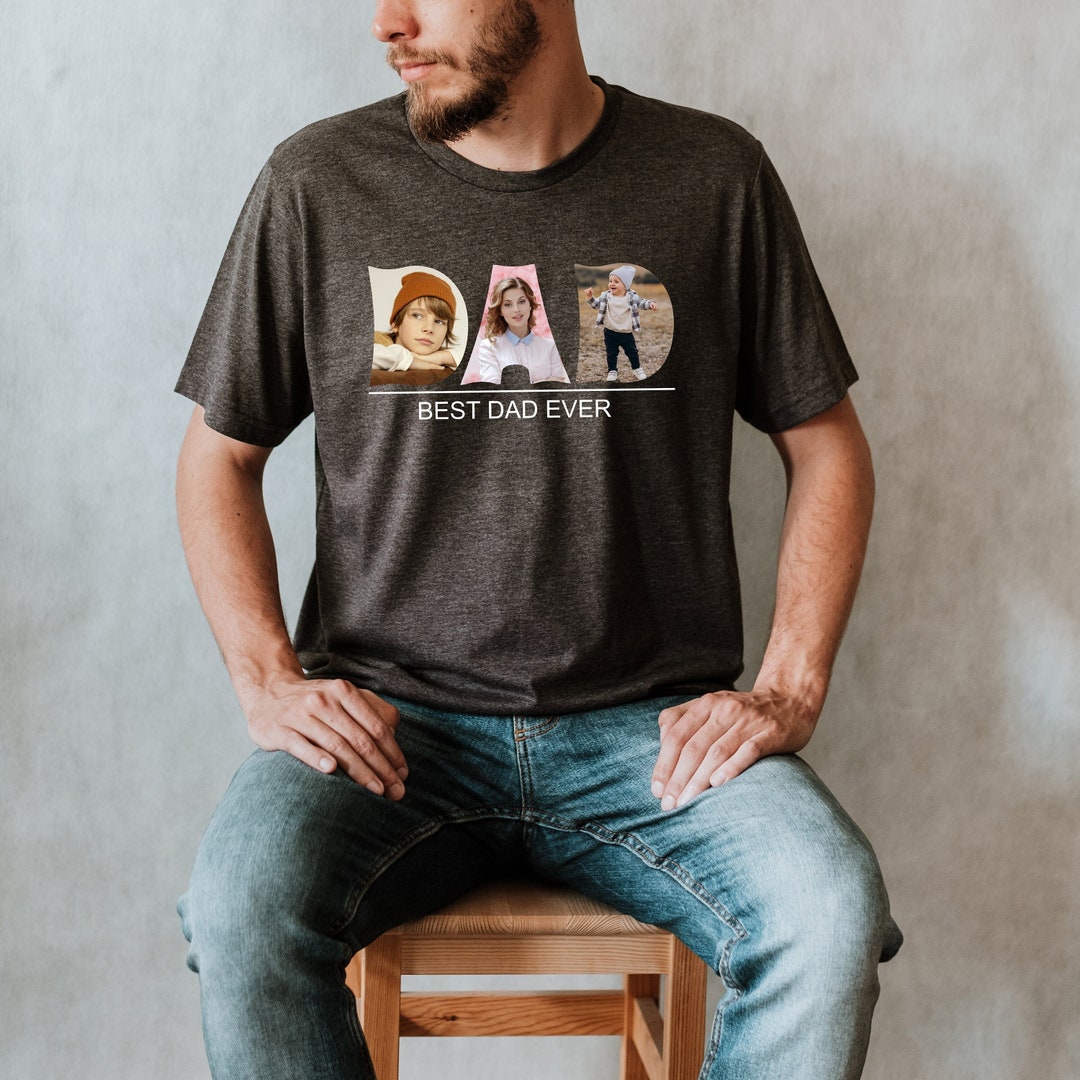 Custom Photo Dad Shirt, Dad Birthday Gift, Dad Photo Shirt, Custom ...