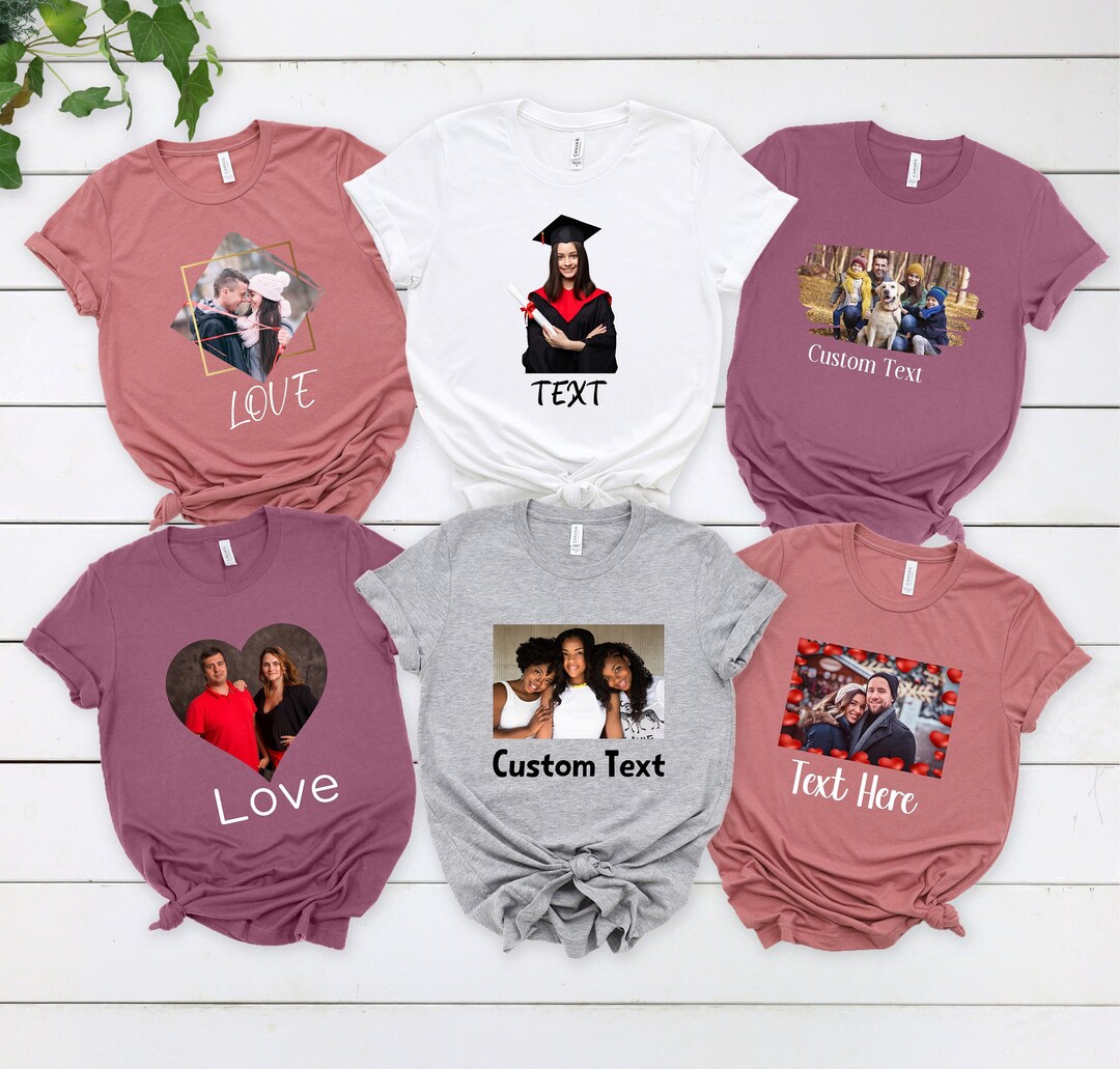 Custom Family Picture Shirt, Custom Photo Shirts, Birthday Photo Shirt ...
