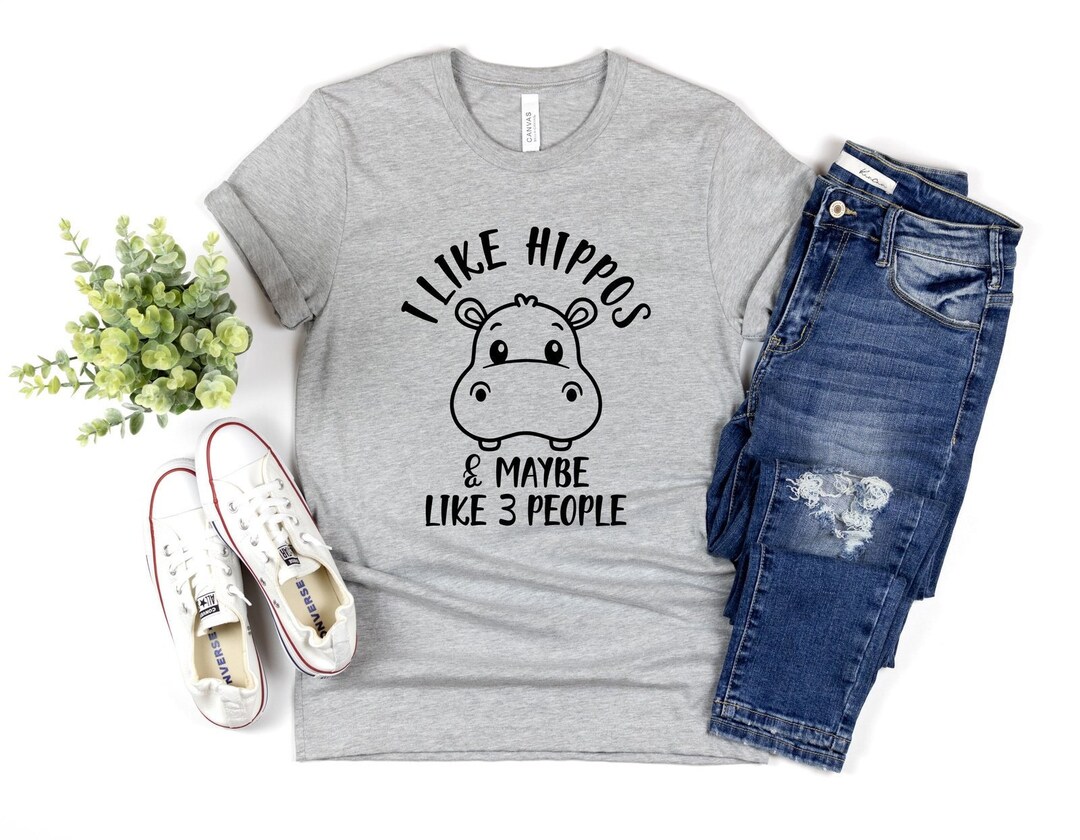 Hippo Lover Shirt, Funny Hippopotamus Shirt, Hippo Lover Gift, Hippo ...