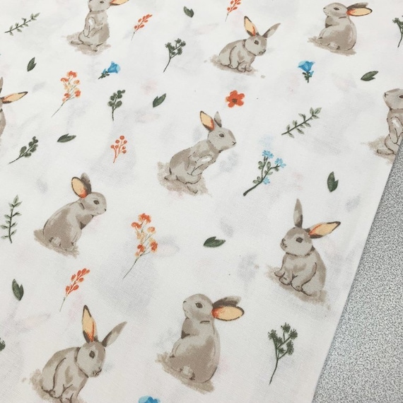 Little Rabbit Flannel Fabric by the Yard %100 Cotton 240 Cm - Etsy