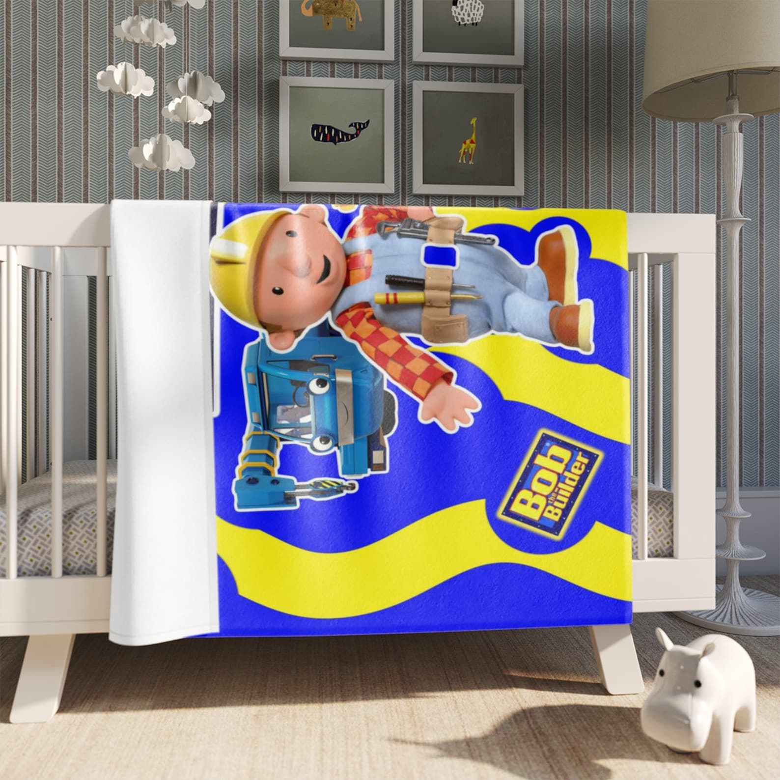 Bob the Builder Throw Blanket Bob the Builder Birthday Gift - Etsy