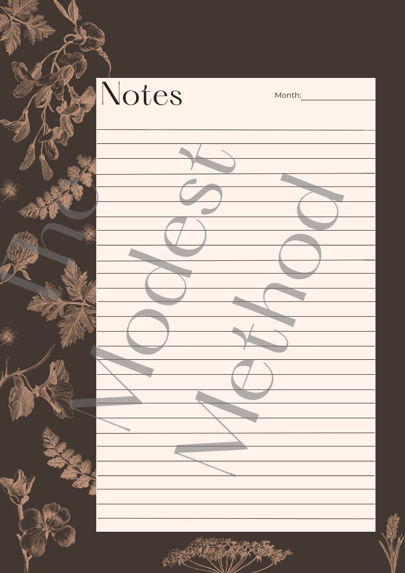 Notepad Page Template